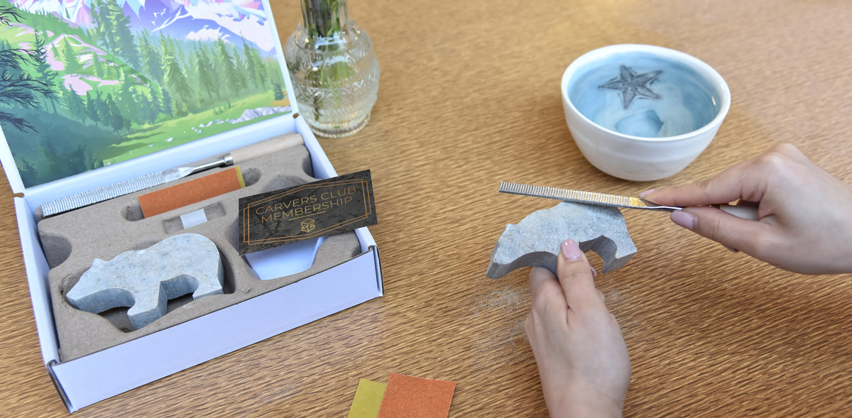 Soapstone Carving Kit by Studiostone Creative